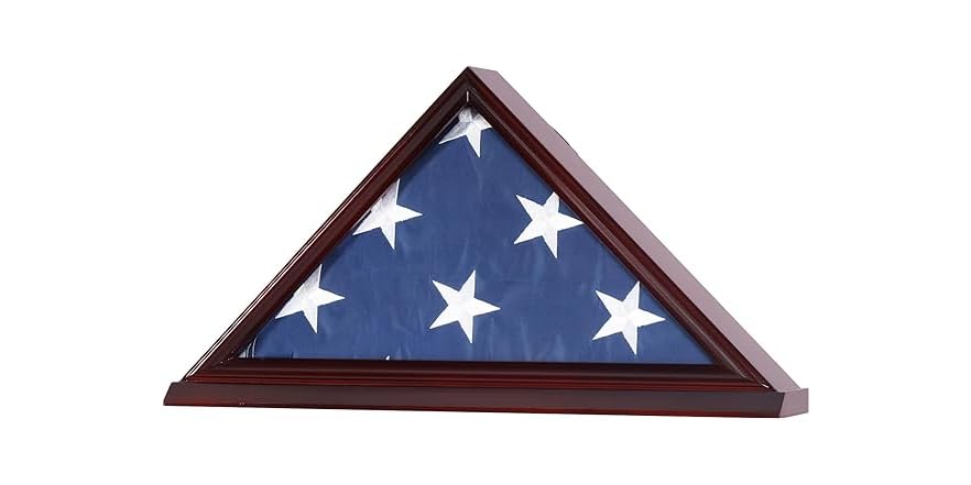 Triangular Folded Flag Display Case