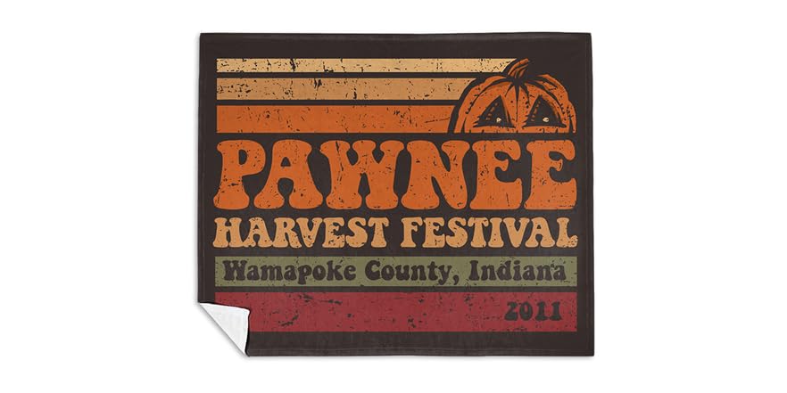 Pawnee Harvest Festival Mink Fleece Blanket