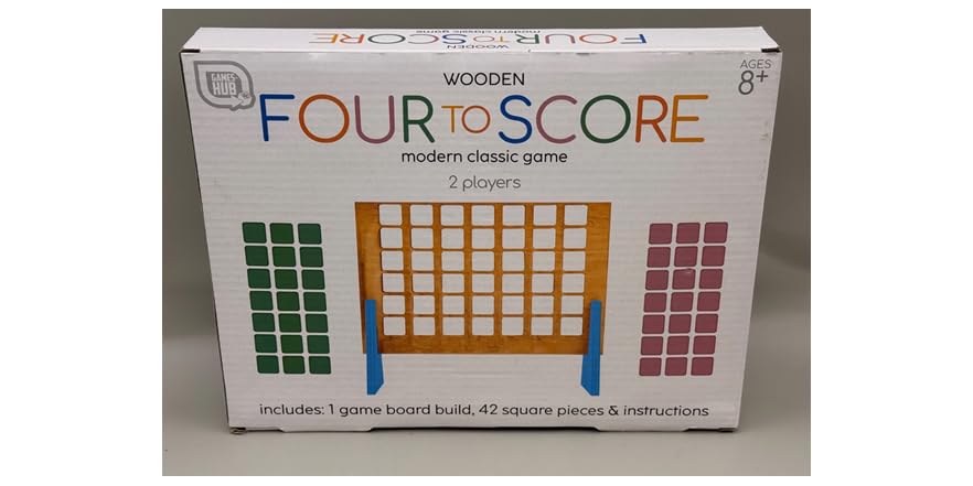 2 Pack Wooden Connect Four Game