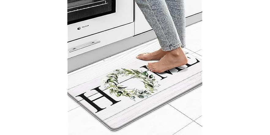 Farmhouse Kitchen Runner Cushioned Rug
