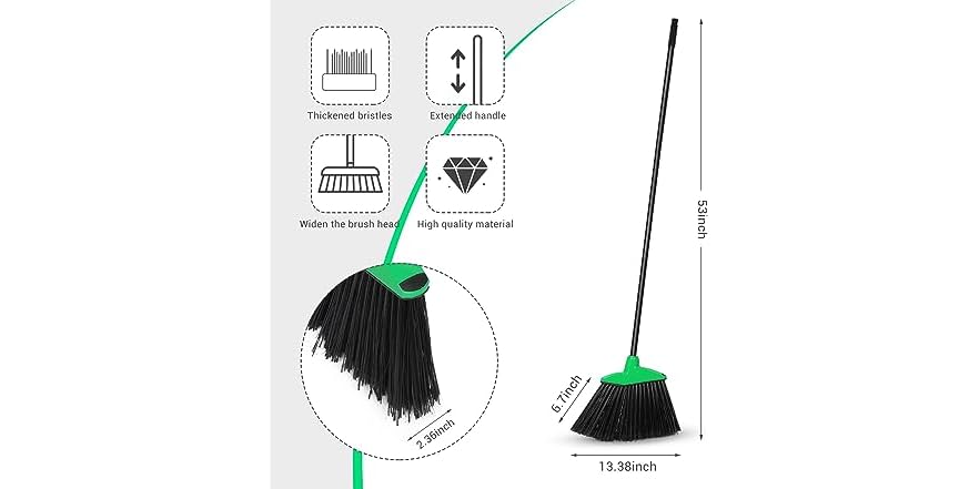 12 Pack Angle Commercial Brooms