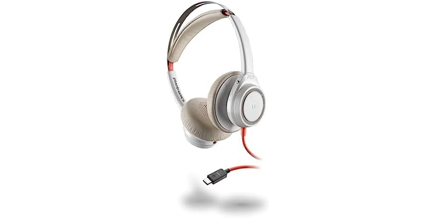 Plantronics Headset, Wired, ANC, USB-C