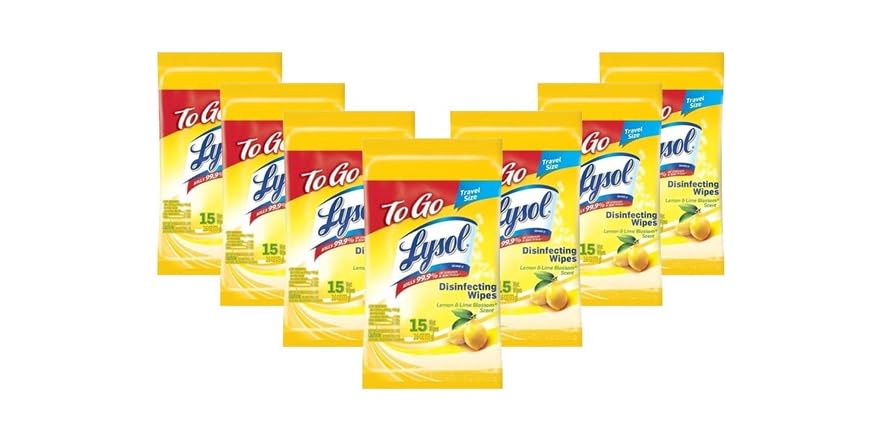 48 Packs of 15ct Lysol Disinfecting Wipes