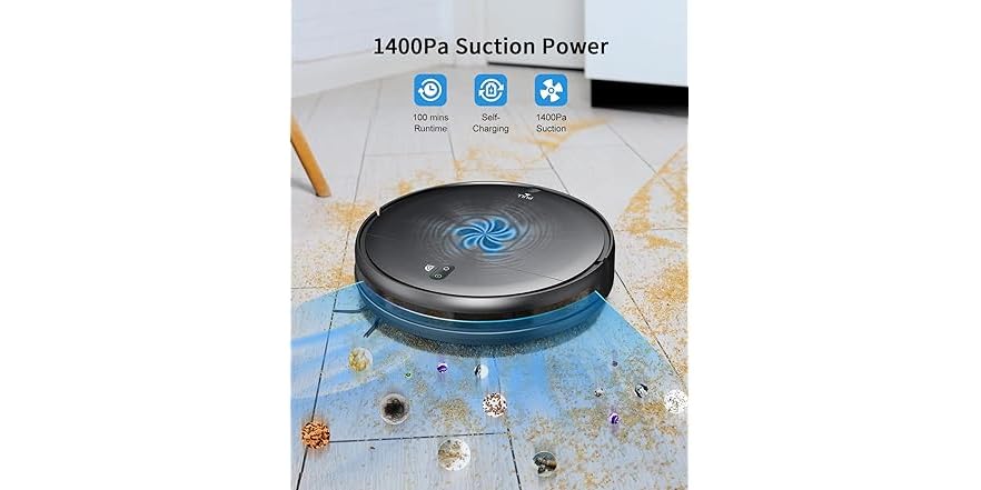 Robot Vacuum and Mop Combo, 2 in 1 Mopping Robot Vacuum Cleaner with ...