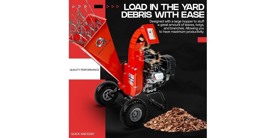 GreatCircleUSA Mini Wood Chipper Shredder
