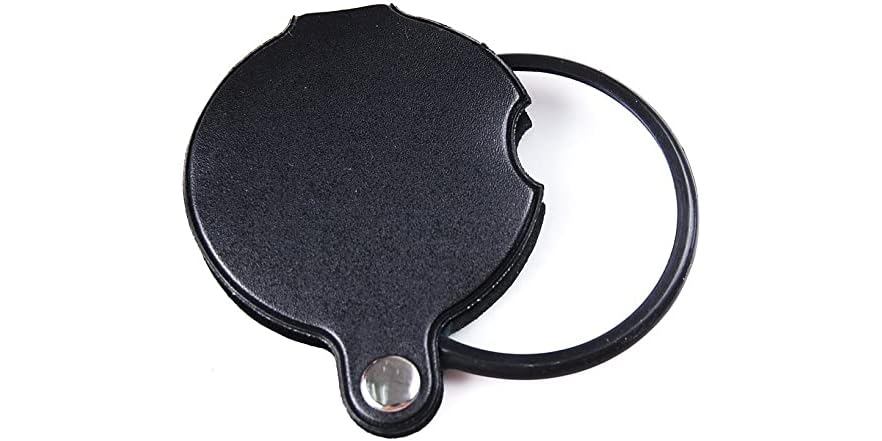Leather Magnifying Glass Pocket 5X 60mm