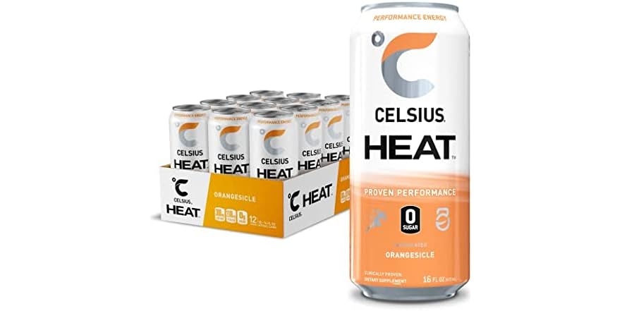 Celsius HEAT Energy Drink, Orangesicle