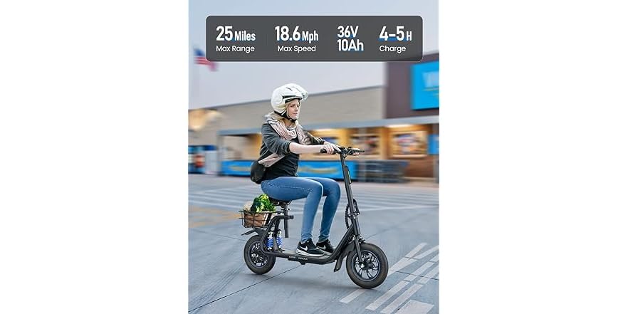 URBANMAX C1 Electric Scooter with Seat