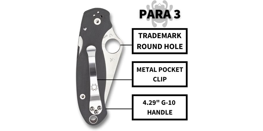 Spyderco Para 3 Maxamet Signature Utility Knife