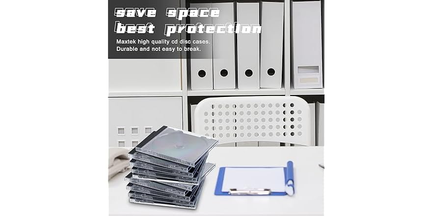 50 Pack Plastic CD/DVD Cases