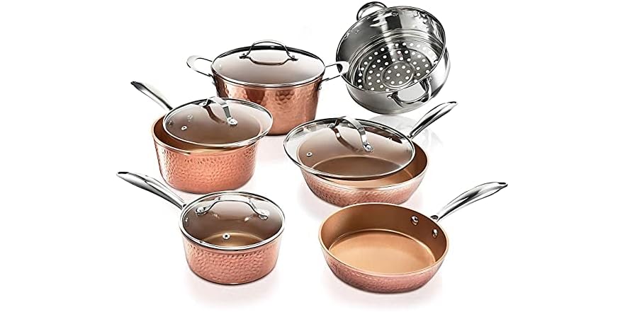 Gotham Steel Hammered Copper Collection