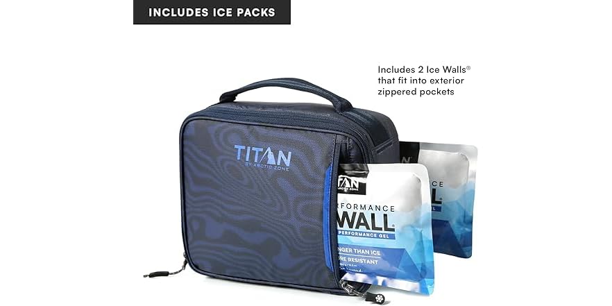 Titan Fridge Cold Lunch Box With 2 350g Ice Walls