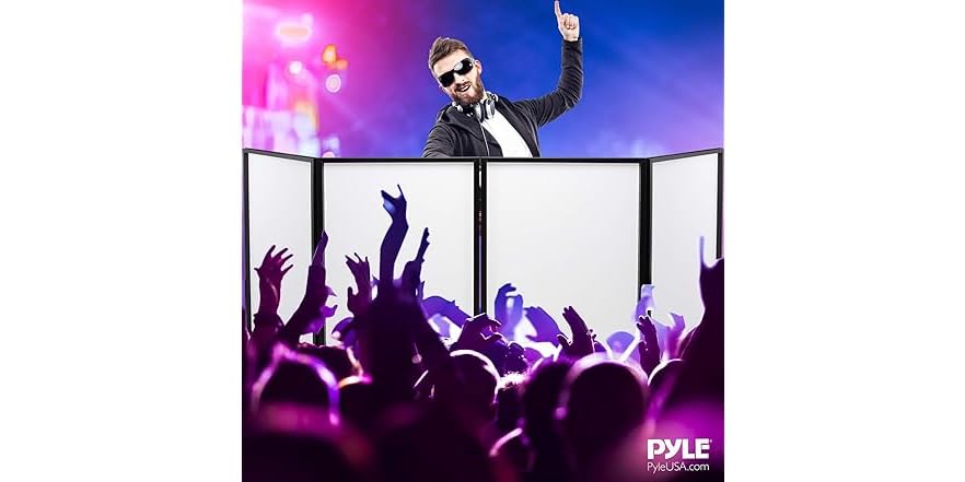 Pyle DJ Booth Foldable Cover Screen