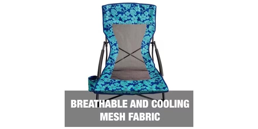 Collapsible Blue Beach Chair