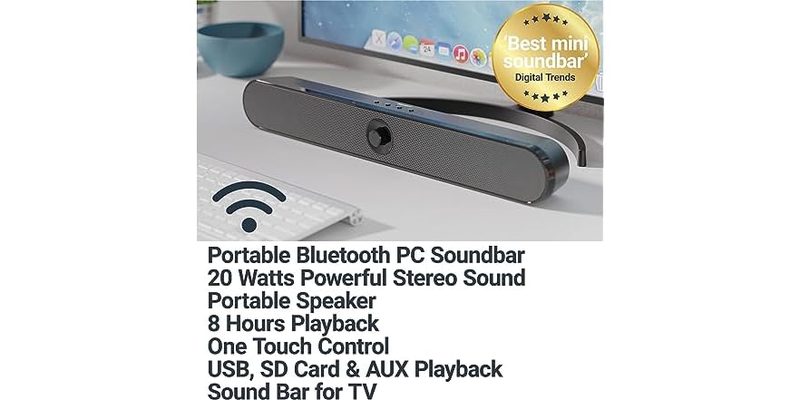 Majority Atlas Portable Bluetooth Soundbar