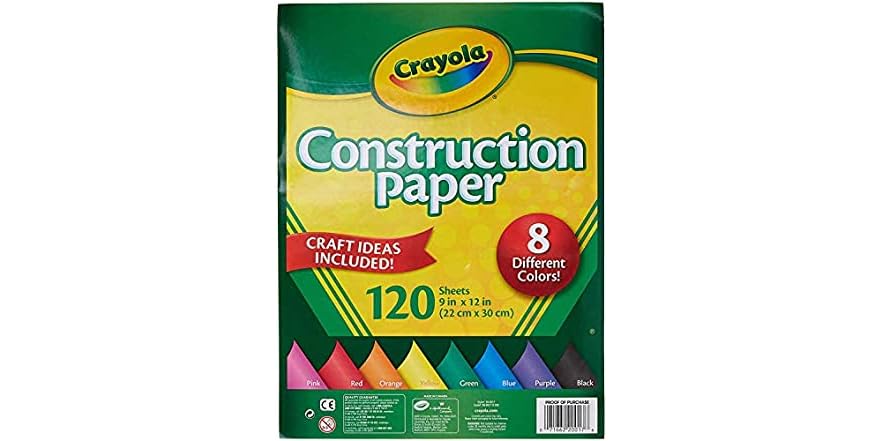 Crayola Construction Paper, 120 Sheets