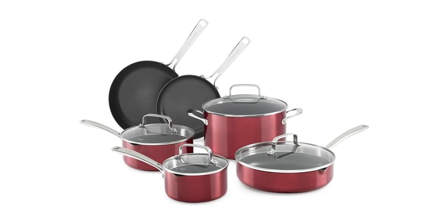 KitchenAid 10-Piece Non-Stick Cookware Set