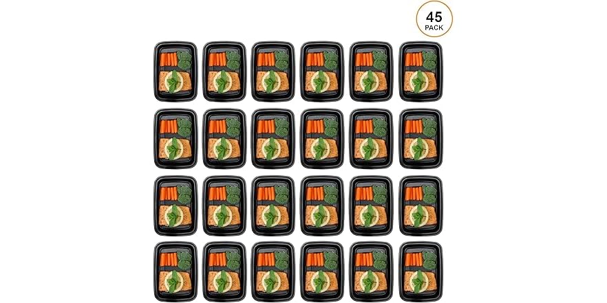 Freshware Meal Prep Containers [45 Pack]