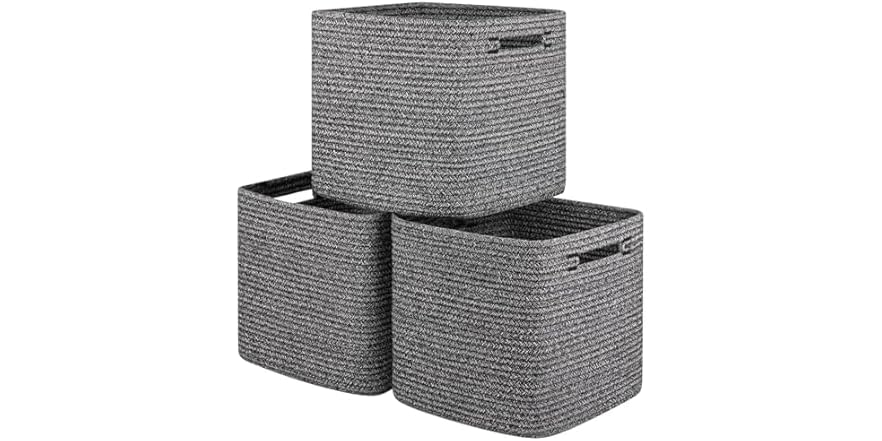 SIXDOVE 3 pack Woven Storage Baskets