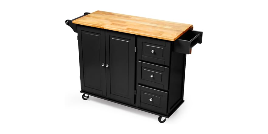 Three Drawer Kitchen Cart (3 Colors)