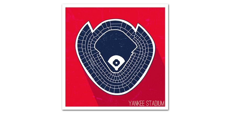 MLB Stadium Seating Map Poster, 2 Sizes
