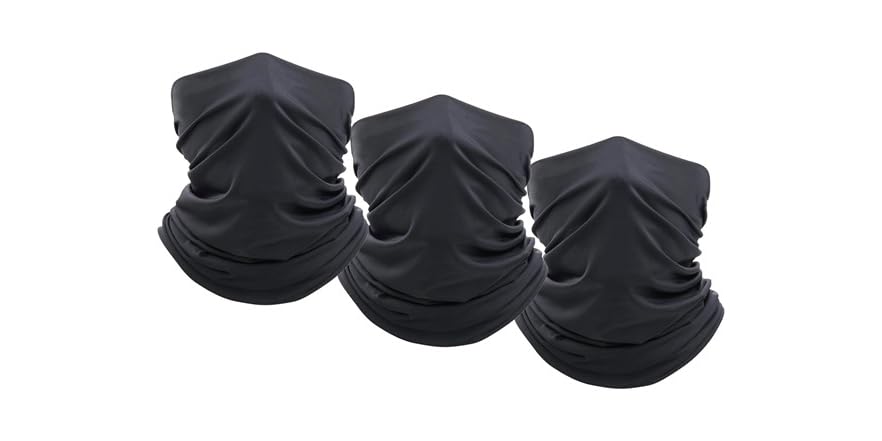 Breathable Stretch Gaiter Face Mask (3-Pack)