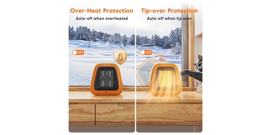 Mini Heater with Overheat Protection