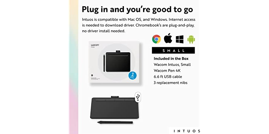 wacom WACOM CTL4100 Wacom Intuos Small Graphics Drawing (Open Box)