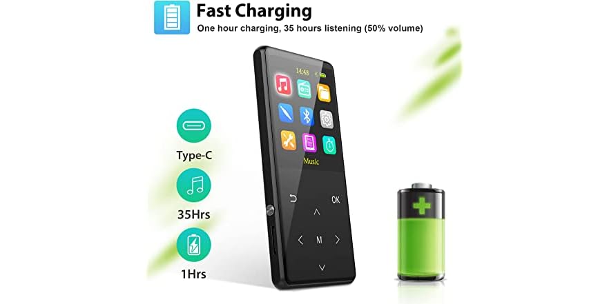 Naetxoa 128GB MP3 Player