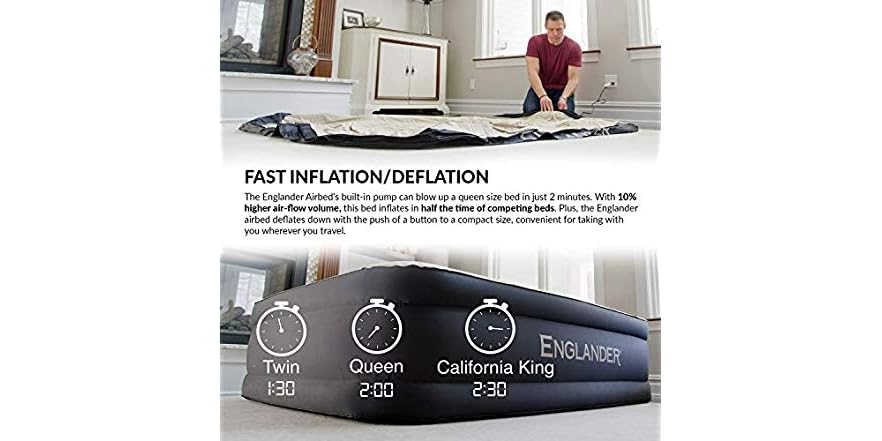 Englander First Ever Microfiber Queen Air Mattress
