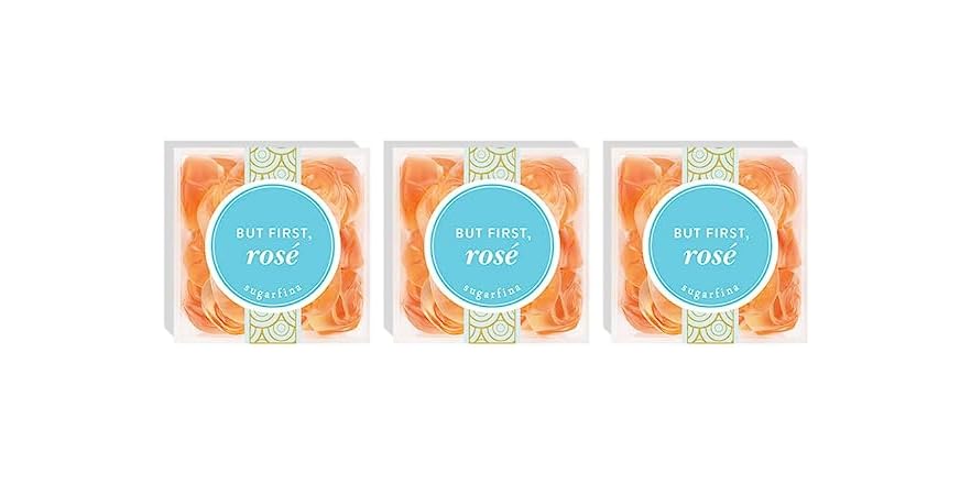 (4 Pack) Sugarfina Small Cube - But First Rose, Roses