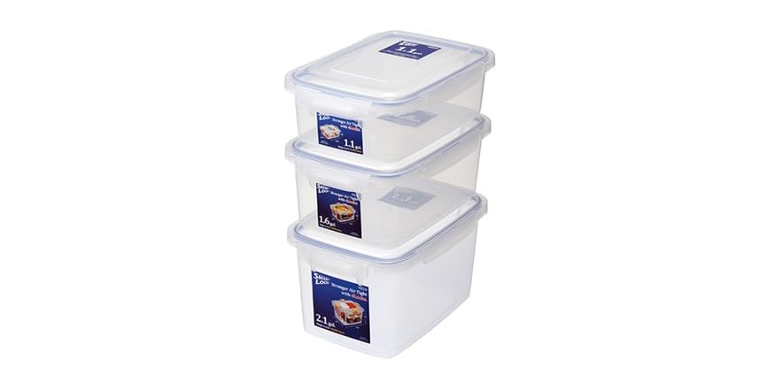 Lustroware LSX216 Jumbo 3Pc Storage Sets