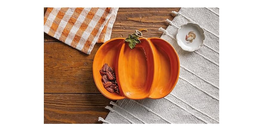 Thanksgiving Triple Dip Pumpkin Server