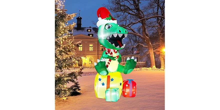 5' Inflatable Outdoor Decoration, Baby T-Rex
