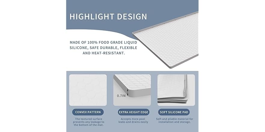 True Zen Casa Under Sink Mat for Kitchen Waterproof
