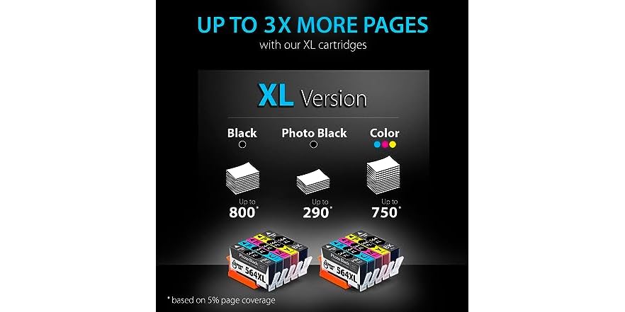 10 Combo Pack HP Ink Replacement Set