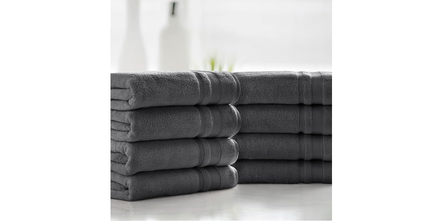 Kathy Ireland 8 Pc Plush Bath Towels