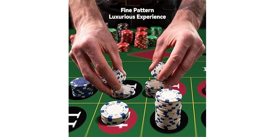 Roll Up Casino Poker Table Mat