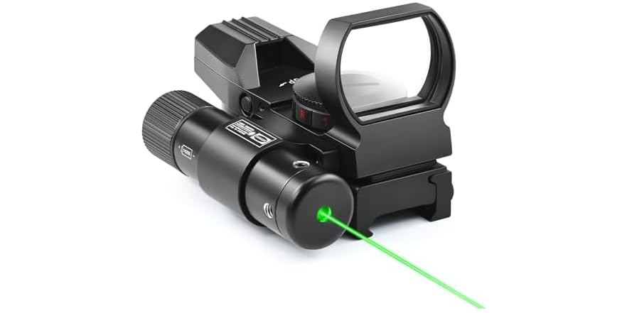 PINTY Reflex Red Dot Sight with Laser