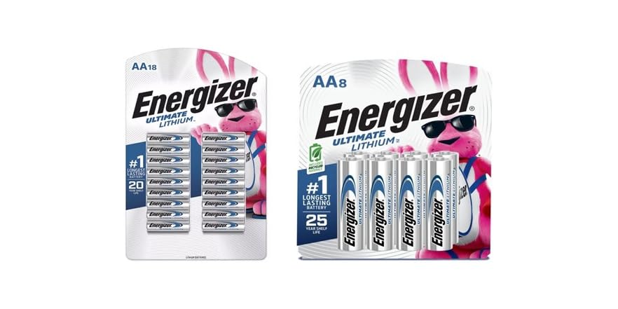 (26 Count) Energizer Ultimate Lithium AA Batteries