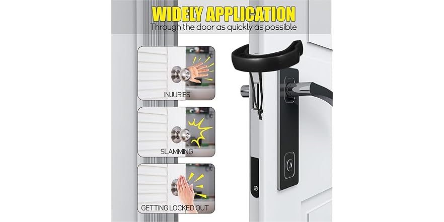 24 PC Door Stop Jam Wedge with Ropes