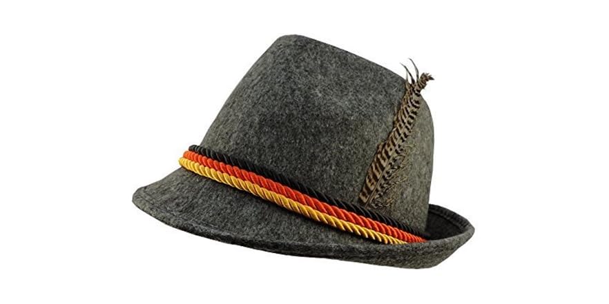 Beistle German Alpine Hat for Adults, Gray