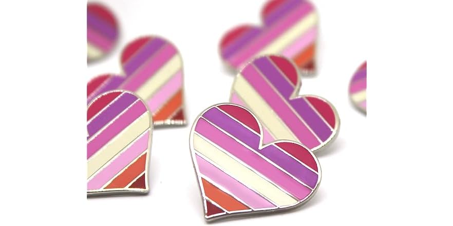 Compoco Lesbian Pride Pin Flag LGBTQ Gay