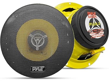 (NEW) (PAIR) Pyle 2-Way 6.5in 240 Watt 4Ohm Mid Tweeter Car Speakers