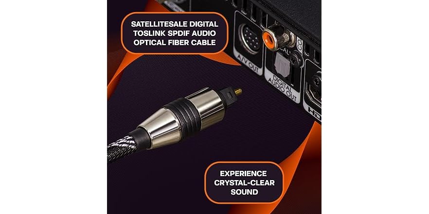 Toslink SPDIF Audio Optical Fiber Cable