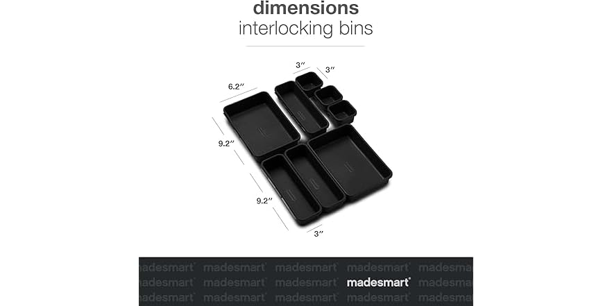 madesmart 8-Piece Interlocking Bin