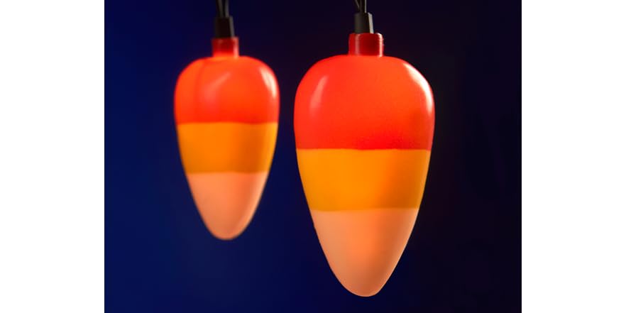 10 Candy Corn Lights Set