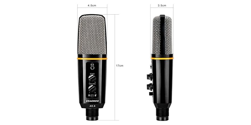 Aokeo's AK-6 Desktop USB Condenser Microphone