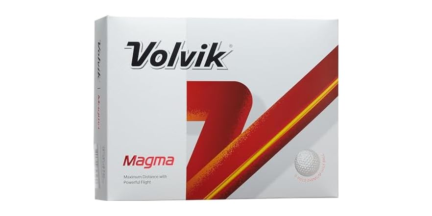 Volvik Magma Yellow Golf Balls One Dozen