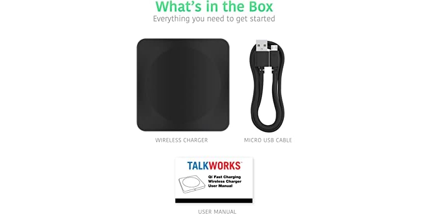 Talk Works 10W Wireless Fast Charger